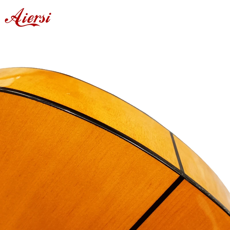 Aiersi Natural Gloss Finish Handmade Flamenco Guitar OEM