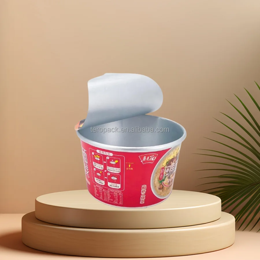 Custom Printed Disposable Hot Ramen Paper Cup Noodle Bowl Packaging ...