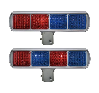 Red Blue Double Side Customizable Solar Led Strobe Flash Traffic ...