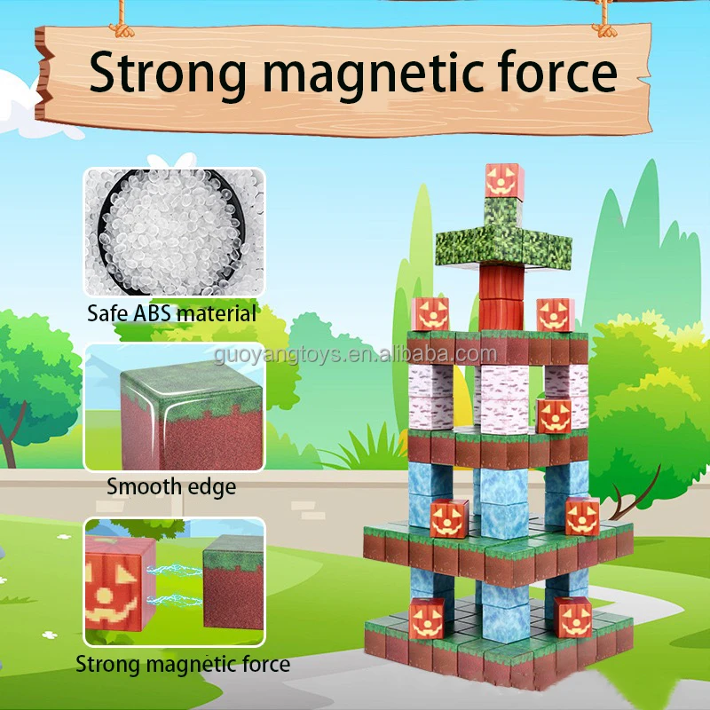 3d Magnetic Building Cubes Assembly Game Magnetic Build Blocks ...