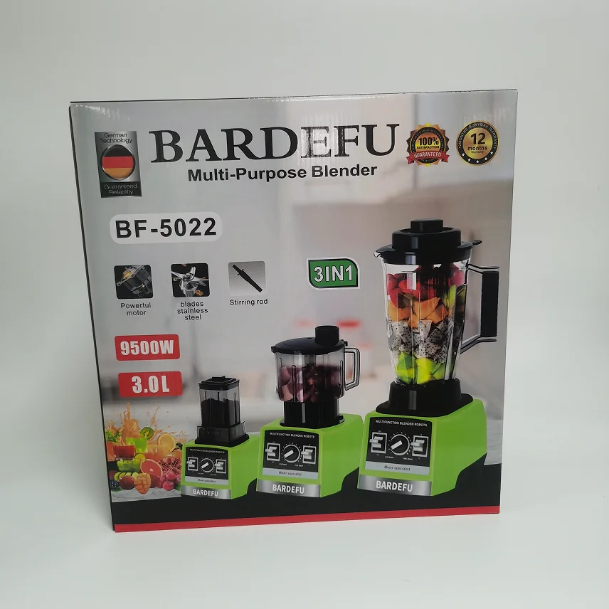 Bardefu 9500w 3 In 1 Multifunction Full-body Stainless Steel Blender ...