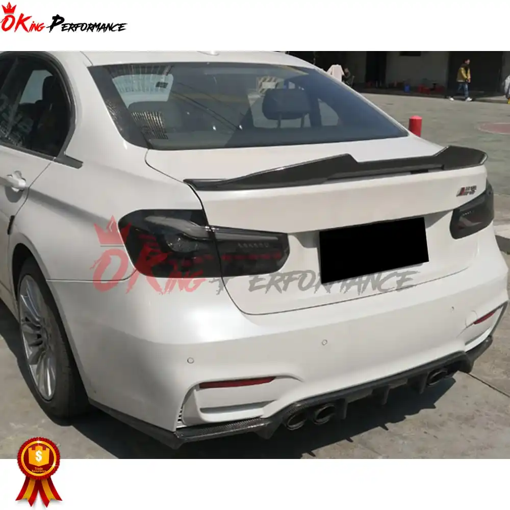 Psm Style Carbon Fiber Rear Spoiler Trunk Wing For Bmw 3 Series F30 ...