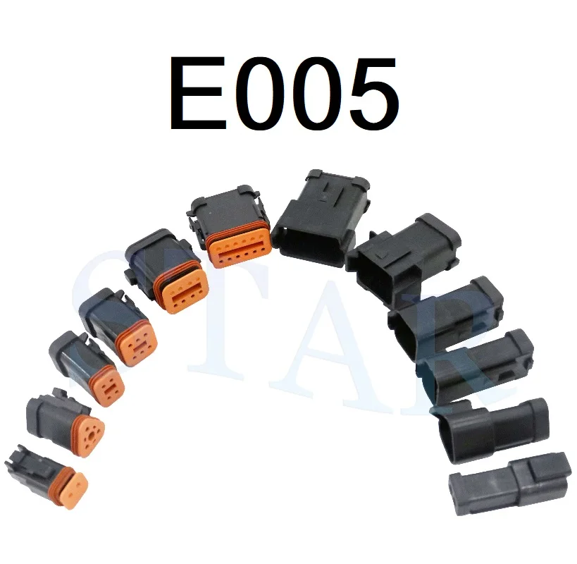 6 Pin Black DEUTSCH DT13 Series Right Angle DT PCB Header DT Connector ...