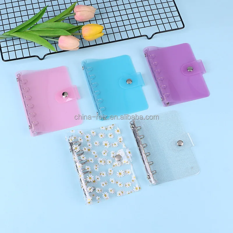 A5 A6 A7 PVC Budget Binders - Clear, Loose-Leaf Organizers