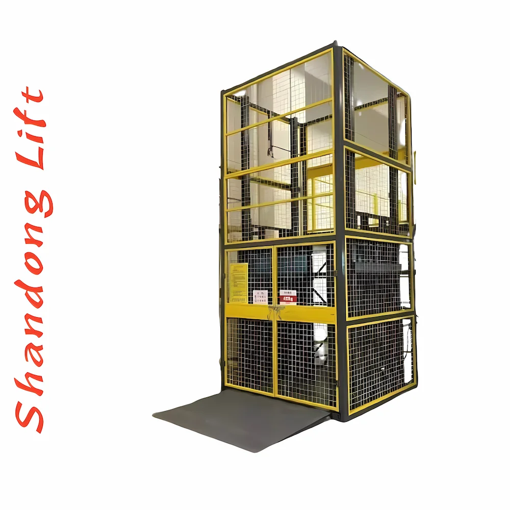 hydraulic electric vertical freight elevator industrial warehouse ...