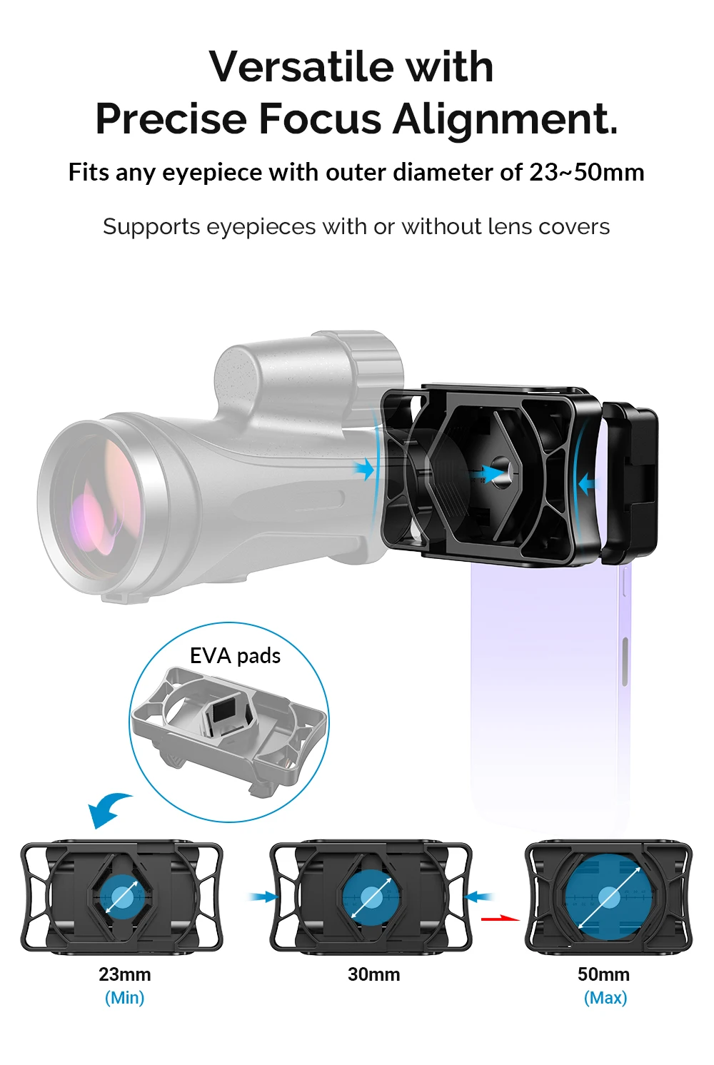 APEXEL Spotting Scope Mobile Phone Adapter - Versatile Mount