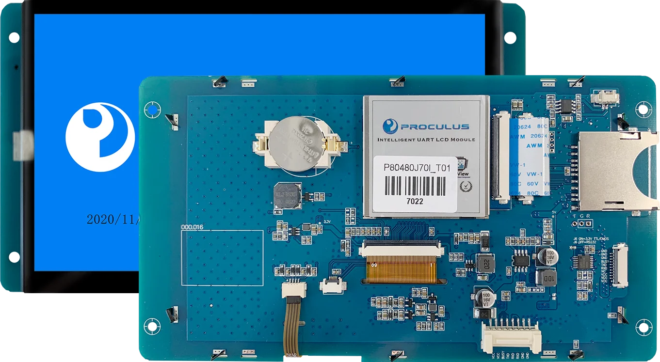 Proculus 7 Inch Uart Oem Manufacturer Touch Screen Lcd Flexible Oled ...