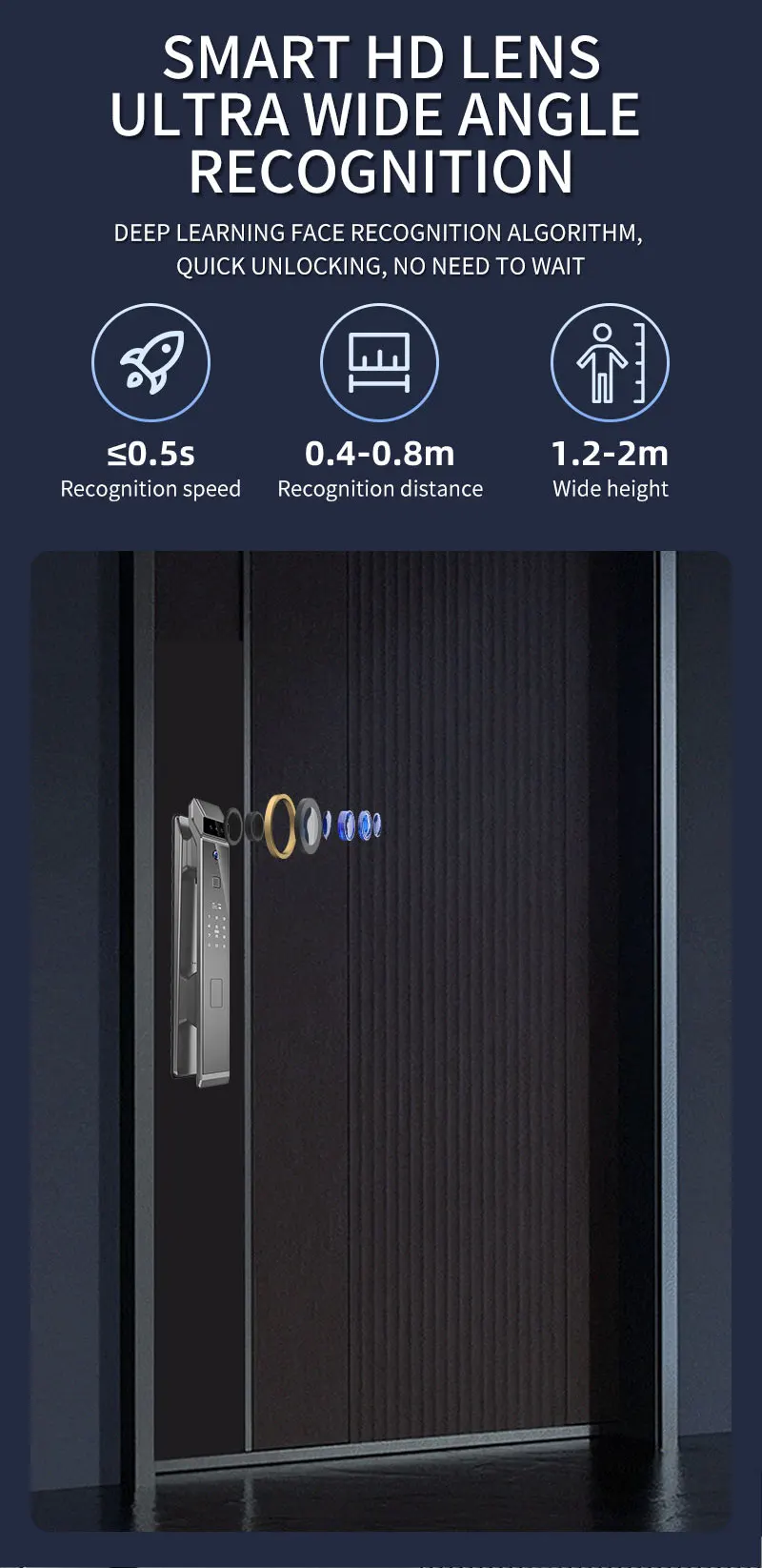 Barn Door Locks Smart Magnetic Door Lock System With Wifi - Buy ...