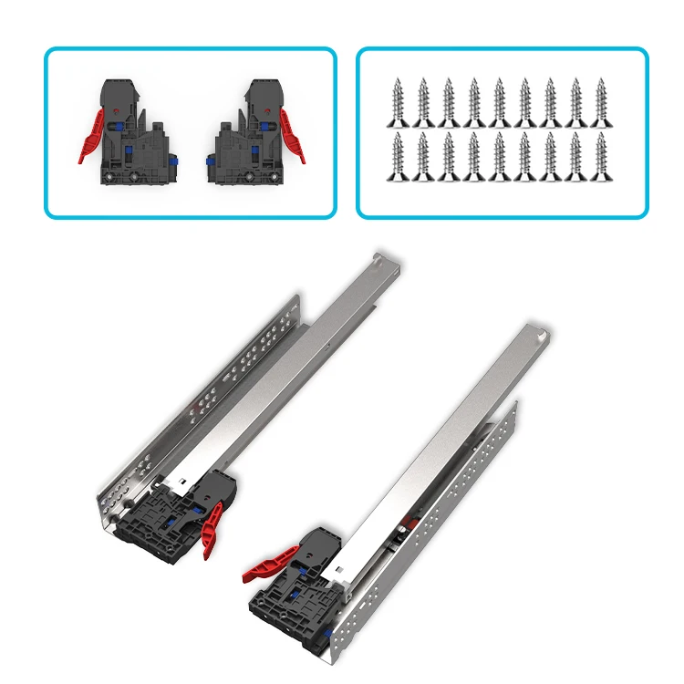 Topcent Telescopic Slide Rails - Heavy Duty & Full Extension
