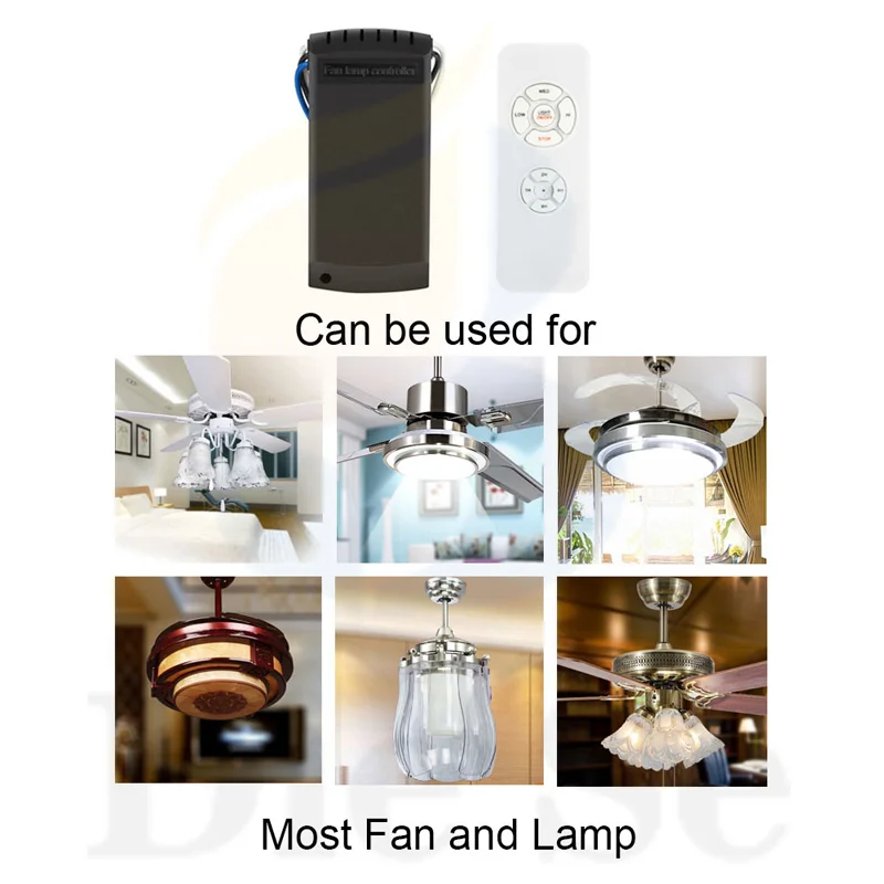 Universal Ceiling Fan Lamp Remote Control Kit - AC 110V, 220V