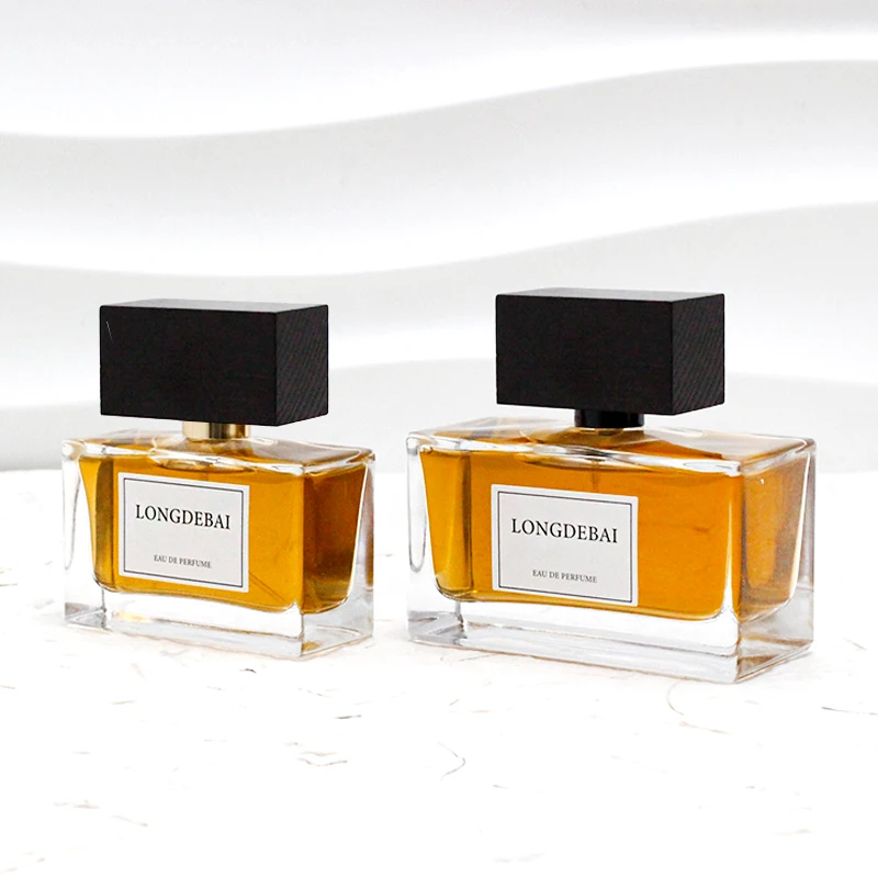 Luxury Parfum Bottle Clear Pump Spray Square Empty Crimp Frosted 30ml ...