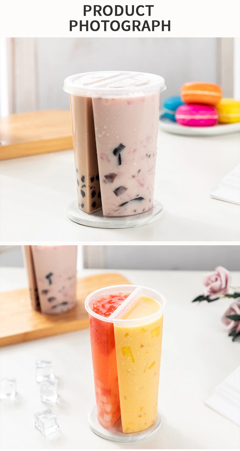 Lokyo New Arrival Clear 16oz & 24oz Takeaway Plastic Cups With Lids And ...