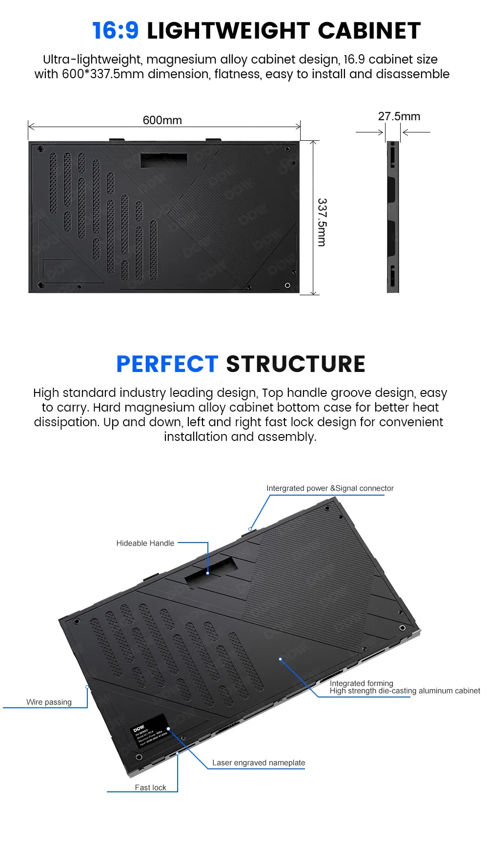 High Quality Ultra Thin High Definition Indoor Led Screen P0.7 P0.9 P1.25 P1.56 P1.875 4k Led ...