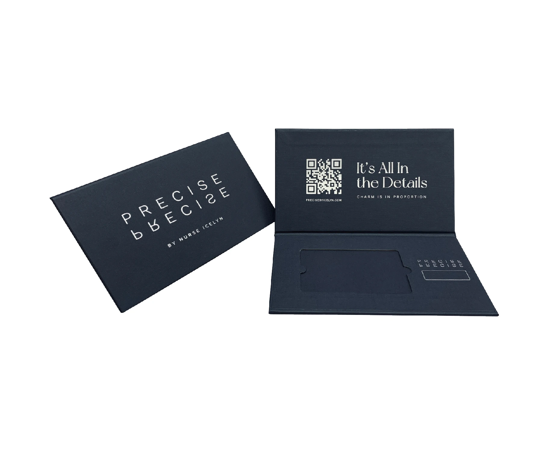 Custom Luxury Black Metal Gift Card Box Set Business Vip Card Packaging ...