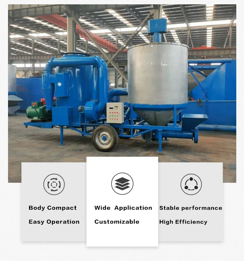 Small Mini Mobile Rotary Biomass Drying Equipment in Kenya