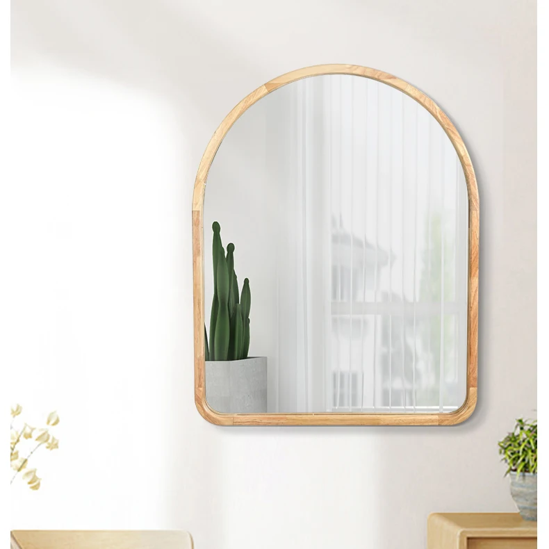 80x100 Factory Rural Style Indoor Square Wooden Wall Mirrors Large ...