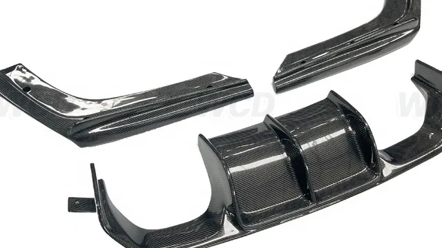 V Style Carbon Fiber Rear Bumper Diffuser Lip For Bmw F80 M3 F82 F83 M4 ...