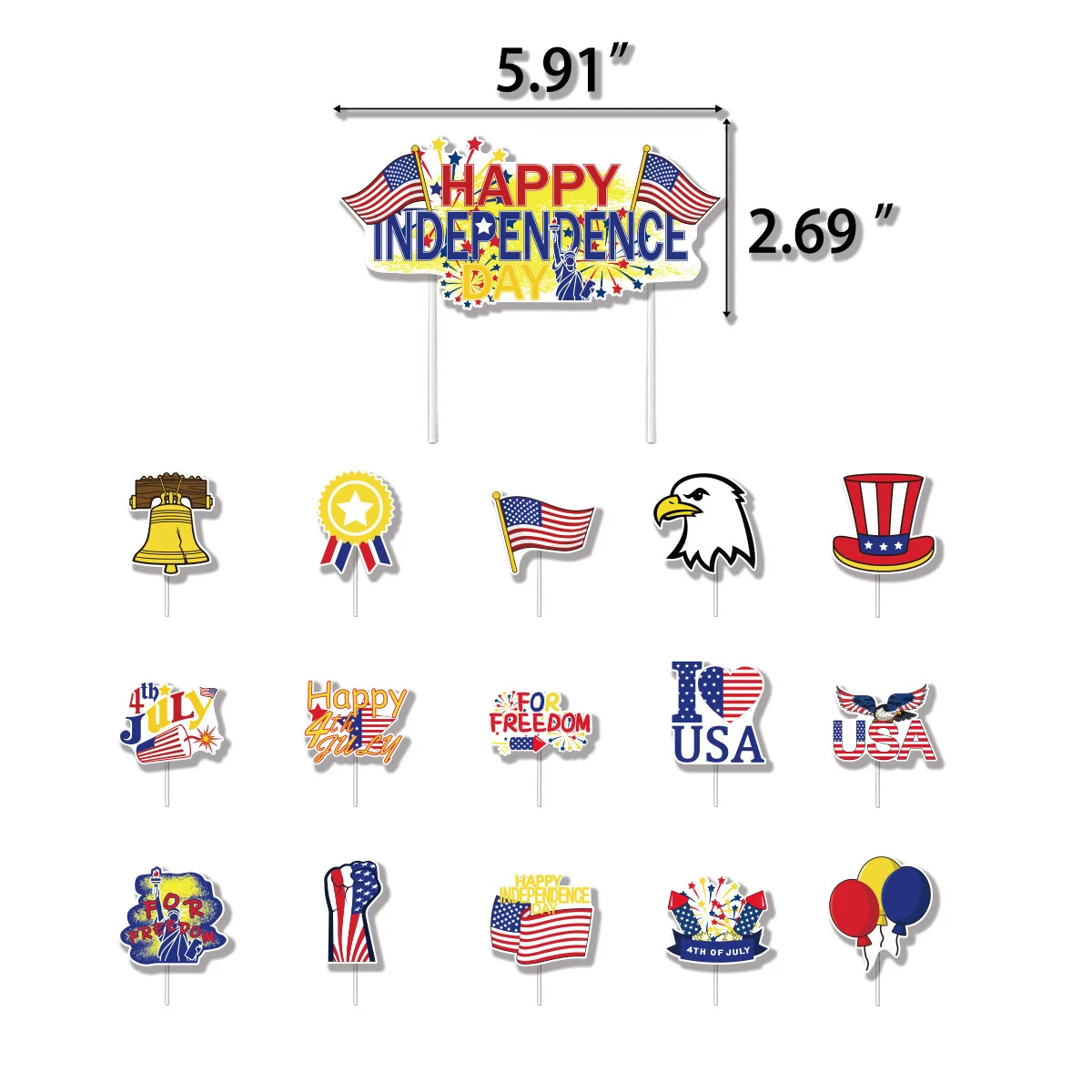 Independence Day Theme Party Decoration Set Includes US National Day ...