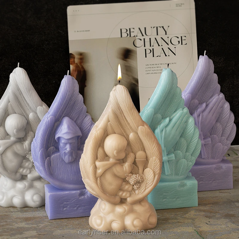 Early Riser Angel Wings Candle Mold - Aromatherapy Bliss