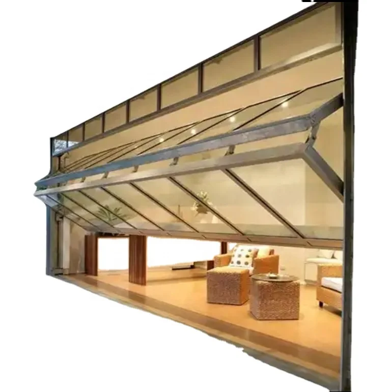 Hydraulic Aluminum Electric Vertical Bi-fold Door for Commercial Shop ...