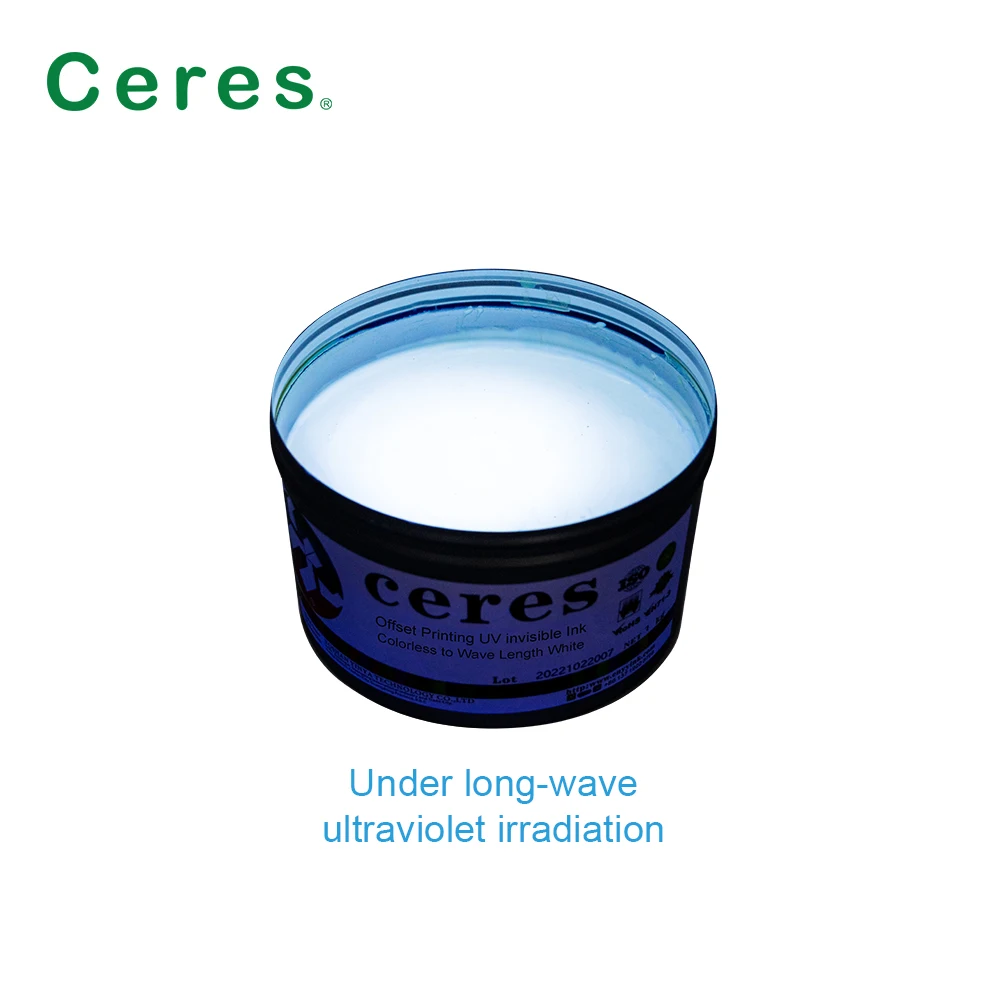 UV Invisible Ink under normal light