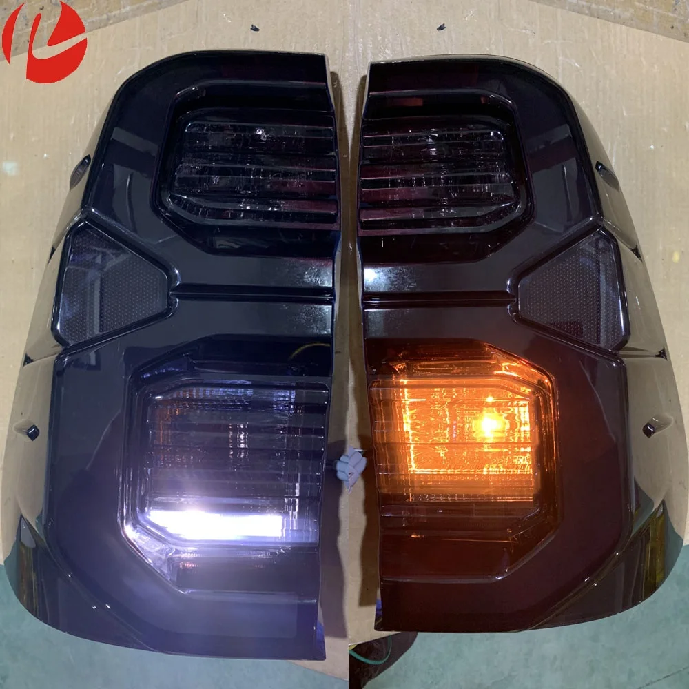 Black LED Tail Light Lamp for Hilux Revo 2015-2021 Pick up Rear Back ...