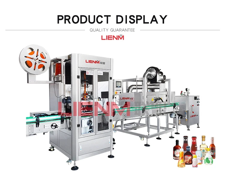 Lienm Automatic Shrink Label Sleeve Machine With Hot Steam Shrinking ...