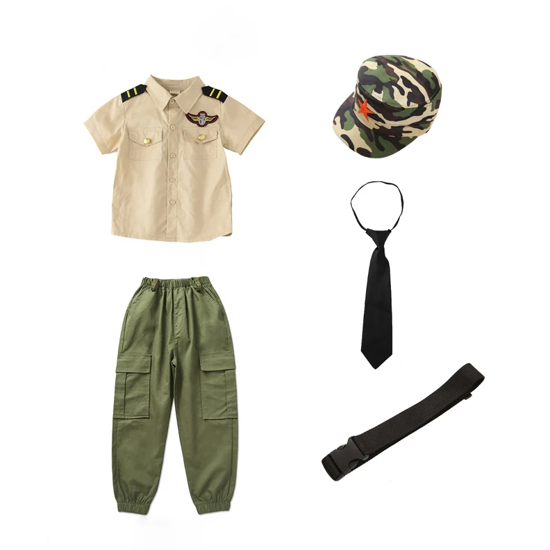 Career Cosplay Costume Kids Army Cosplay Costumes Army Costumes For ...