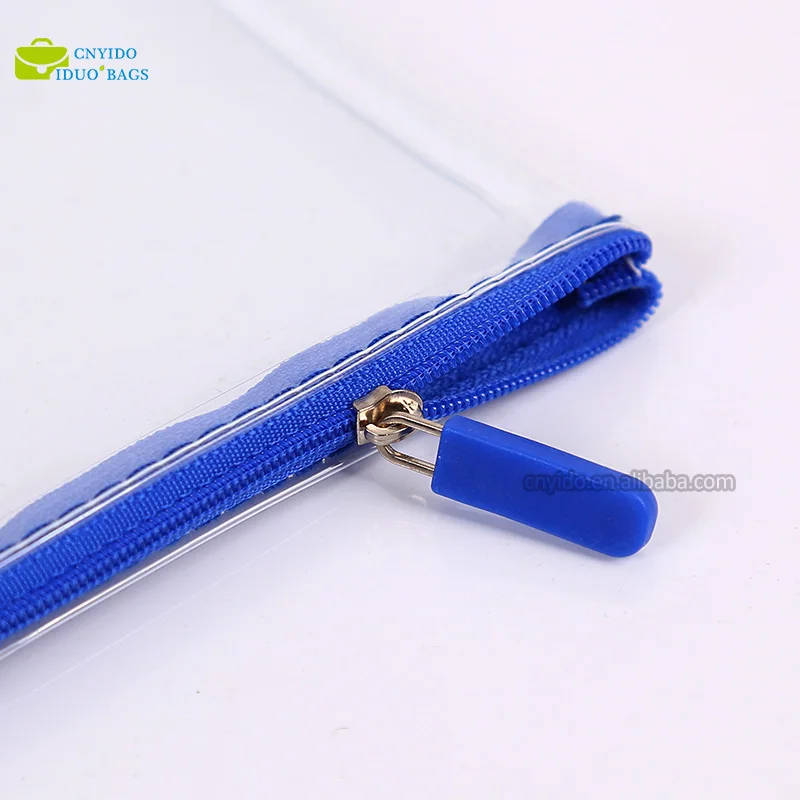 Custom Waterproof Clear Transparent A4 A5 A6 Poly Plastic Slider Zipper ...