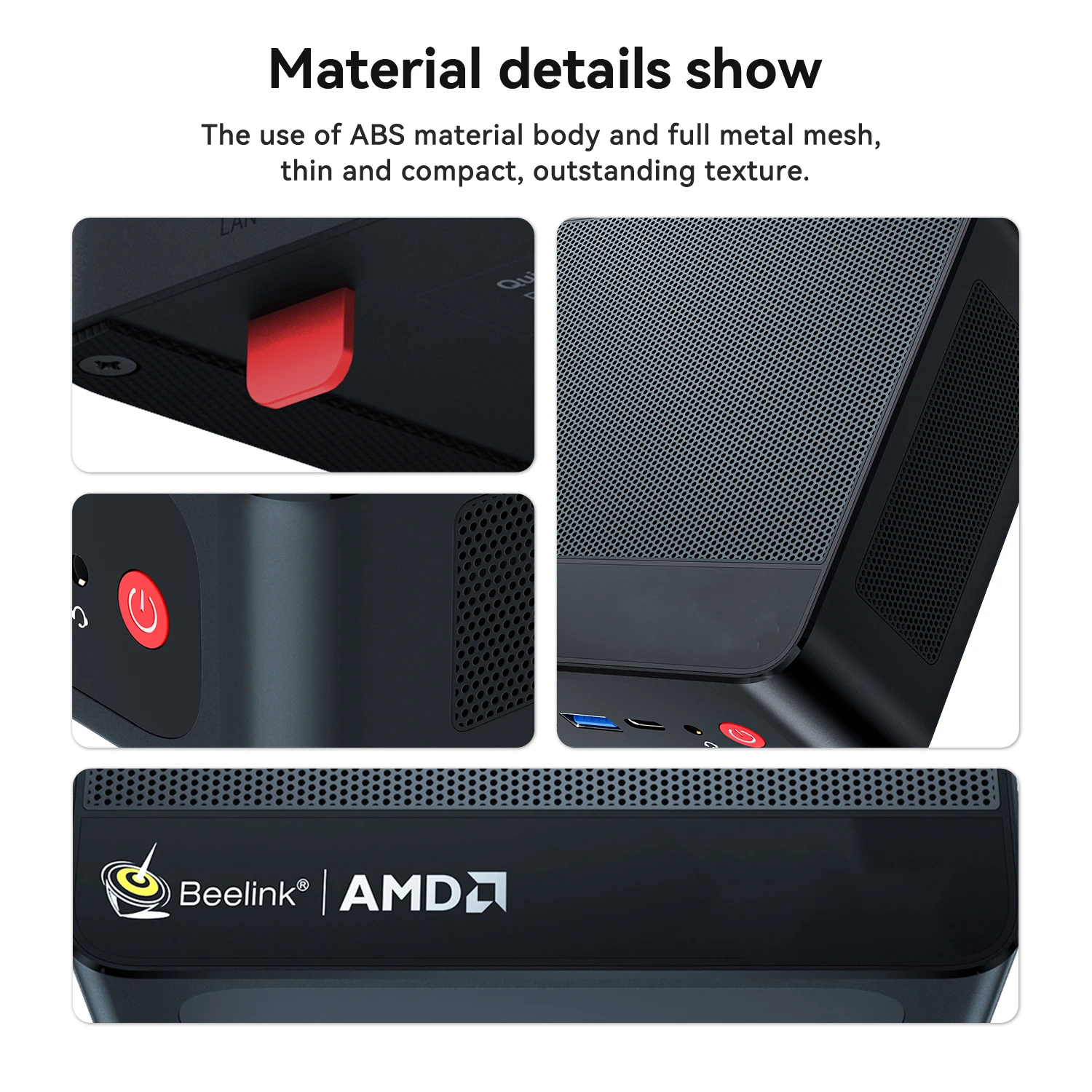 Beelink SER5 PRO MINI PC AMD Ryzen 7 Pro 5850U Processor 8 Cores 16 ...