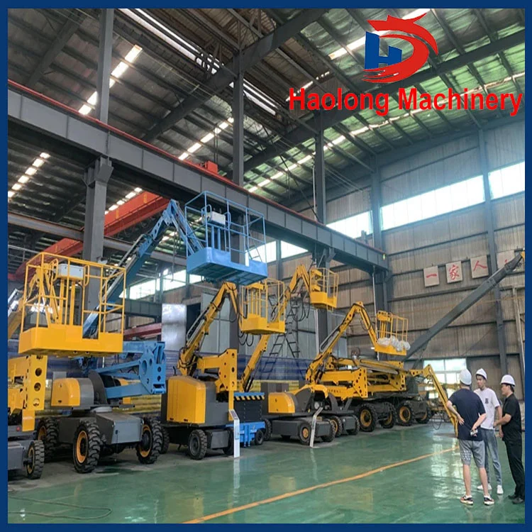 18m Mobile Folding Arm Curved Arm Lift Self Towing Articulated Arm Lift ...