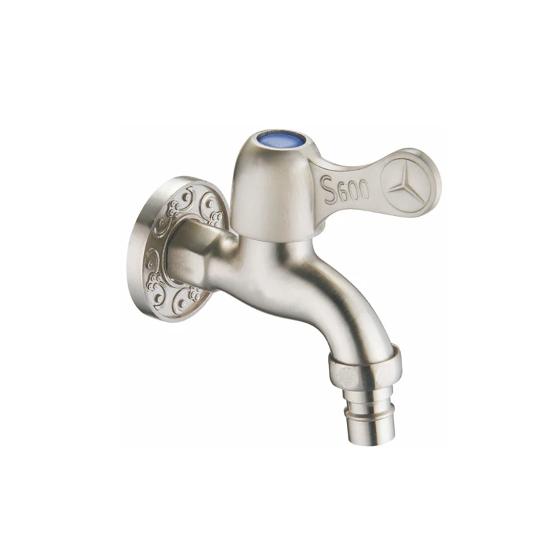 Stainless Steel Wall Mount Washing Machine Taps - Durable & Stylish