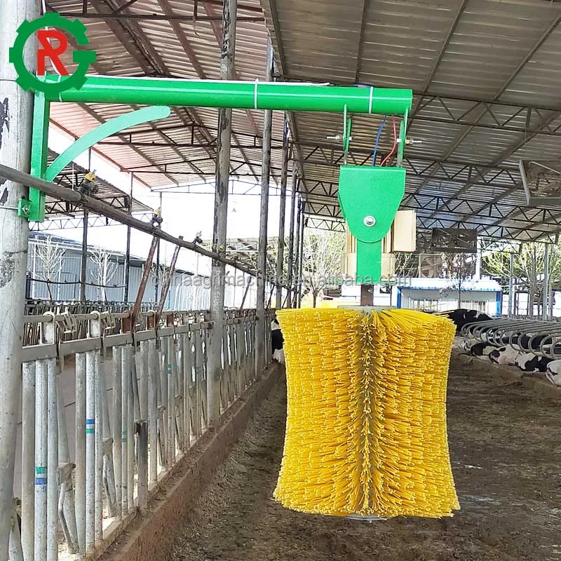 Cow Massage Brush Vertical Automatic Rotating Cow Cattle Body Brush ...