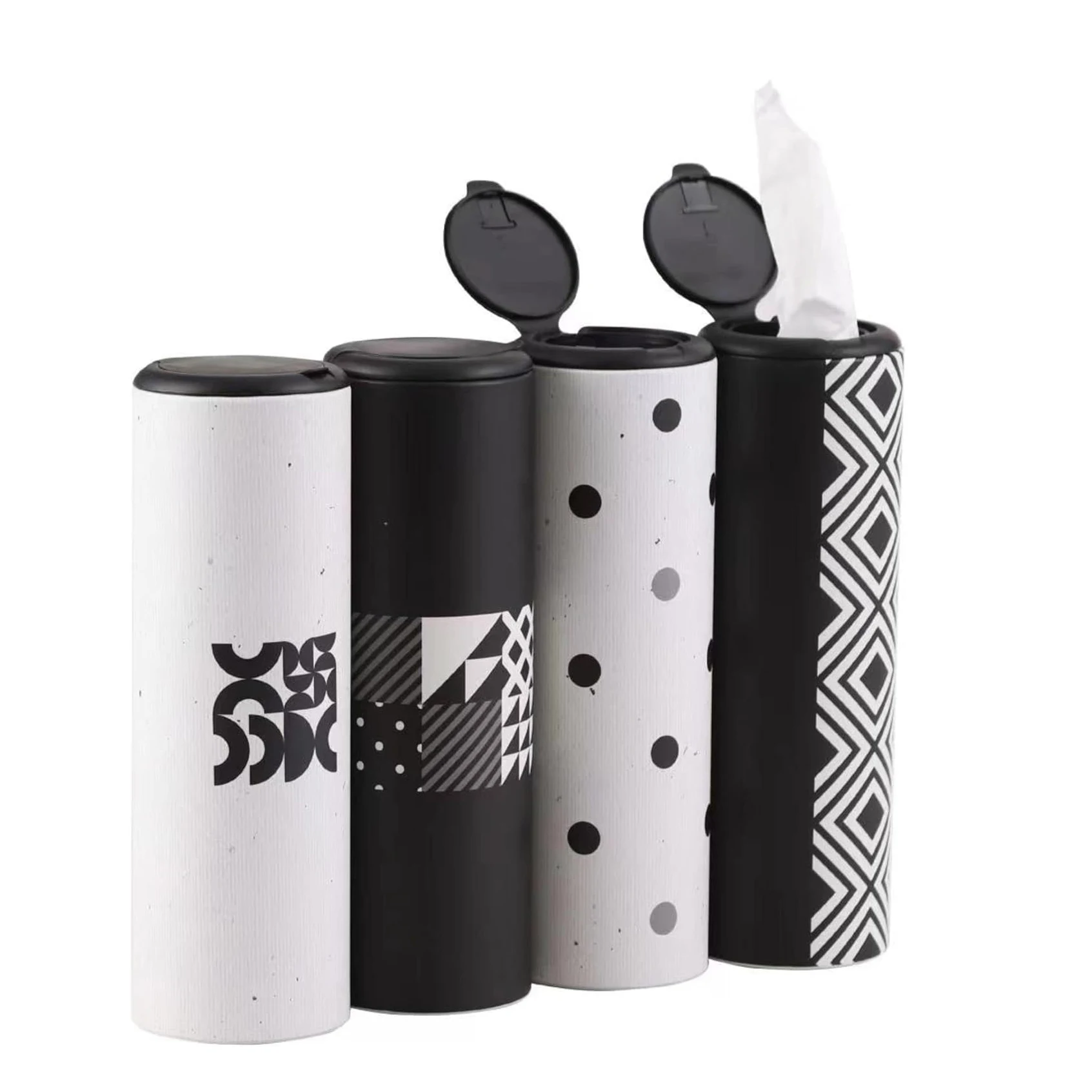 Car Tissues Cylinder With Cap Tissue Holder For Car,Travel Tissues For ...