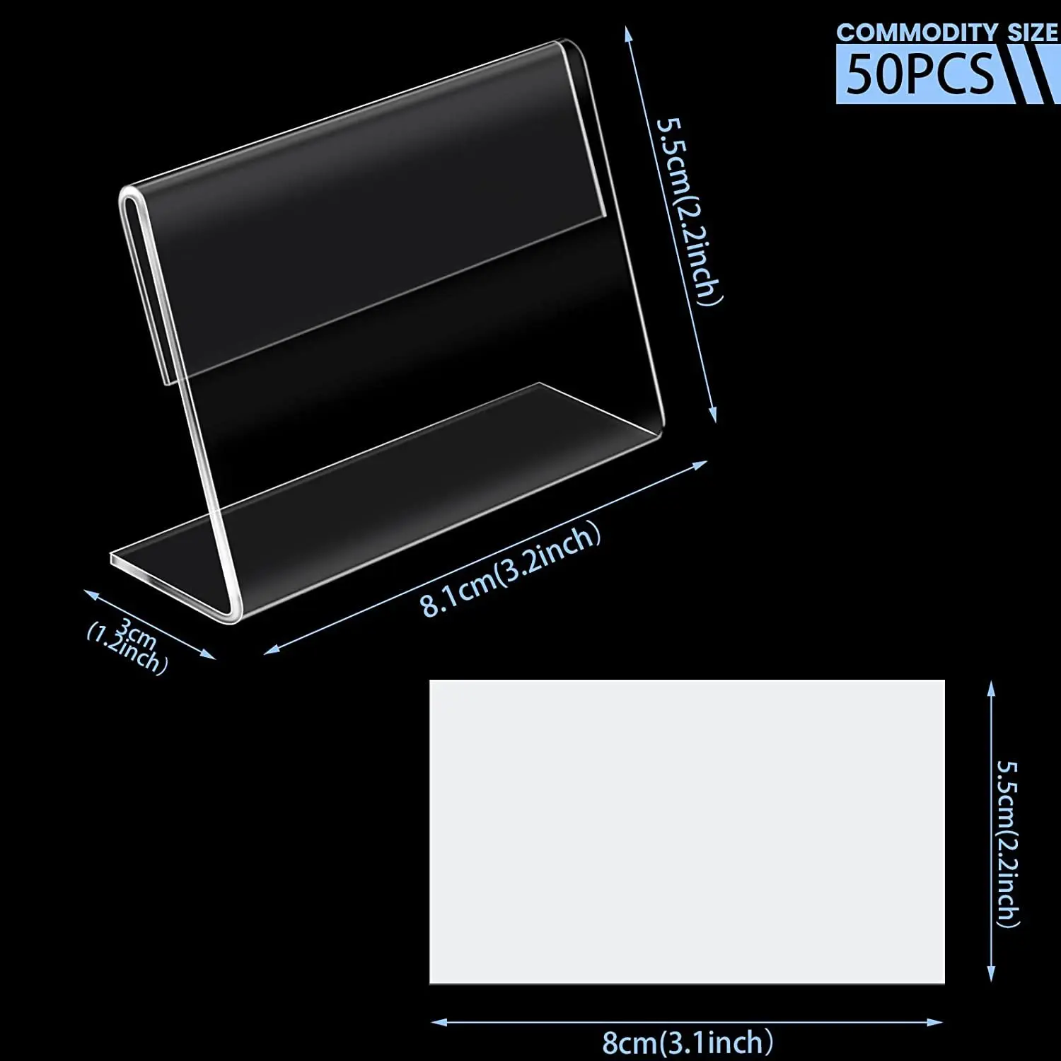 L-type Acrylic Signage Desktop L-type Price Tag Erased And Replaceable ...