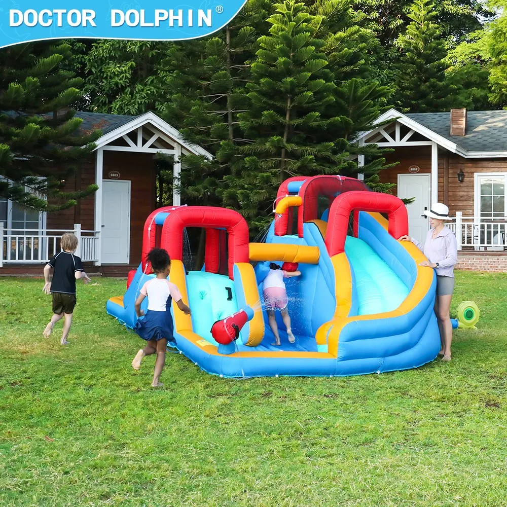 Alibaba.com: Doctor Dolphin Inflatable Bounci Water Slide for Kids ...