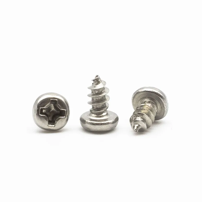 Self Tapping Screw Custom M2.6*7 Stainless Steel Small Screw Pan Head ...