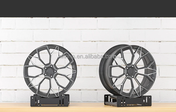 Rotating Wheel Rim Display Stand for Auto Parts Repair Store