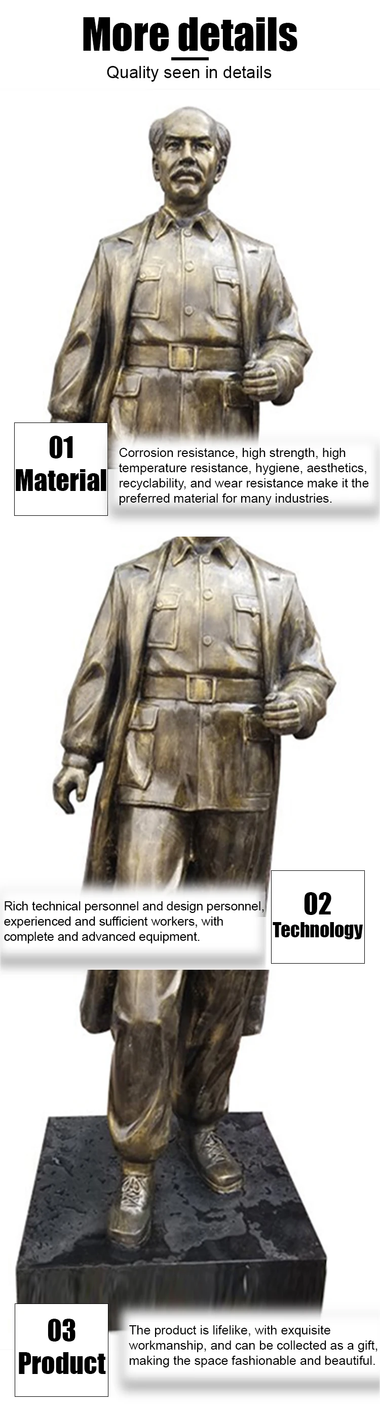 Customized Bronze Statue Renowned Medical Figure Bethune Bronze Statue ...