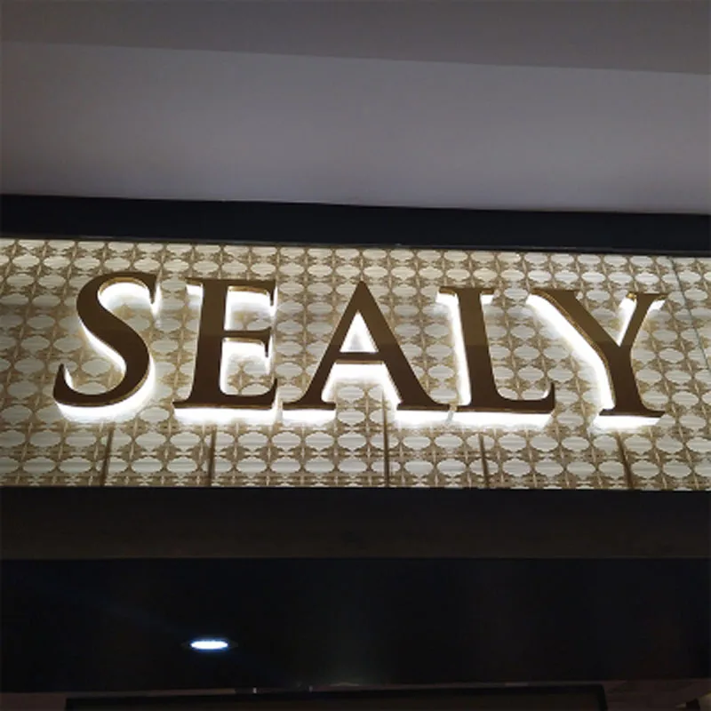 Acrylic Led Letter Sign Custom Backlit Stainless Steel Letter Led ...