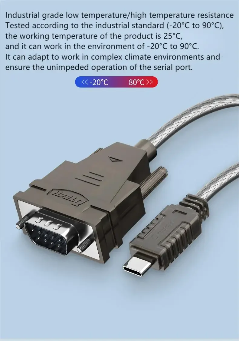 Dtech Usb C To Rs232 Db9 Serial Adapter Converter Cable With Pl2303 ...