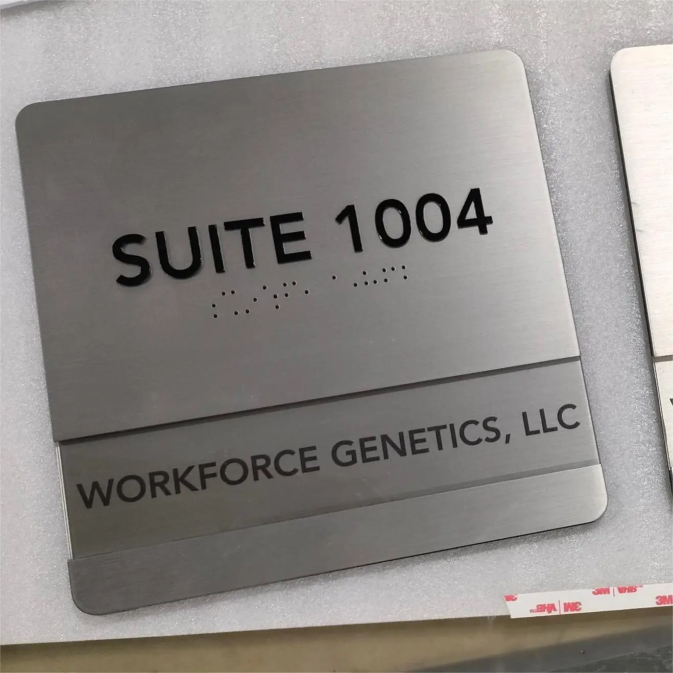 Custom Directional Sign ADA Braille Number Sign Complaint Braille ...