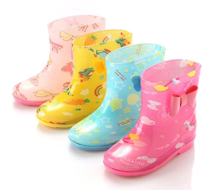 Manufacturer New Style Solid Colour Rain Boots Custom Printing Kid Rain ...