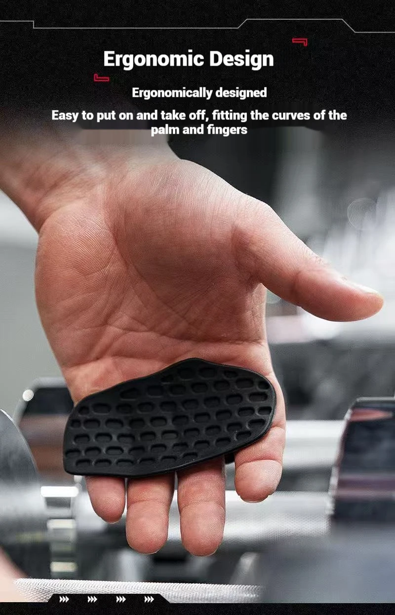 Non-slip Rubber Crossfit Hand Grip Gloves For Pull Ups & Fitness