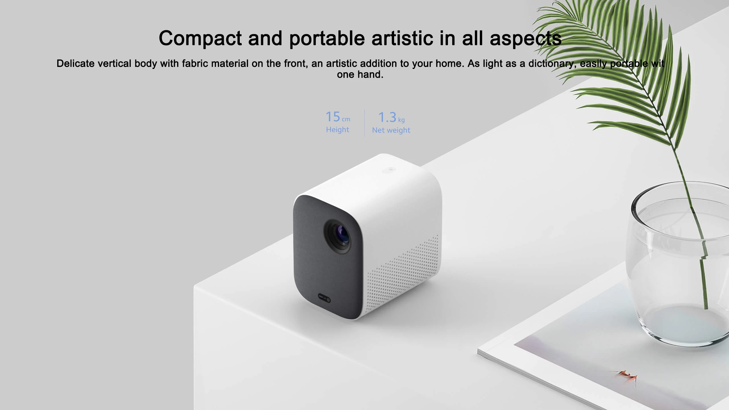 Xiaomi Smart Compact Projector - 1080P 4K 500ANSI Lumens