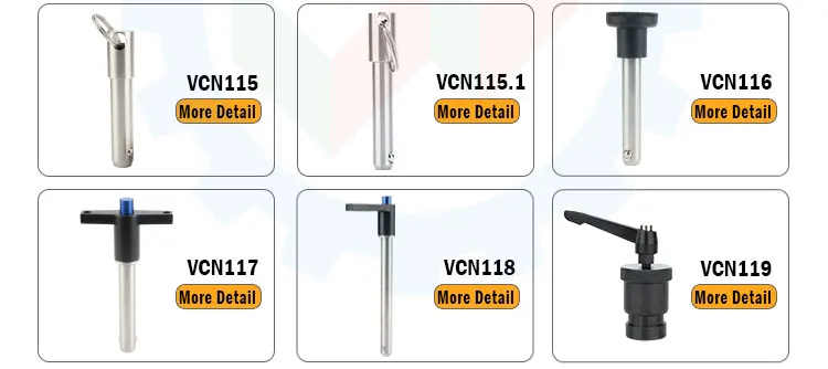 Quick Release Ball Lock Pin - Stainless Steel & Cable Lanyard
