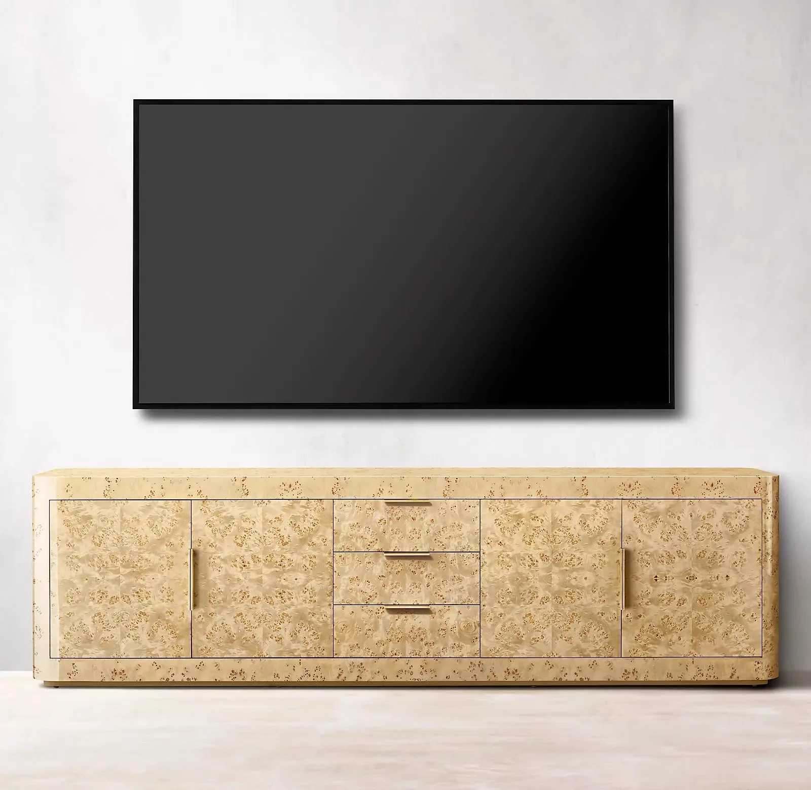 RH American Solid Wood TV Cabinet - Stylish Storage