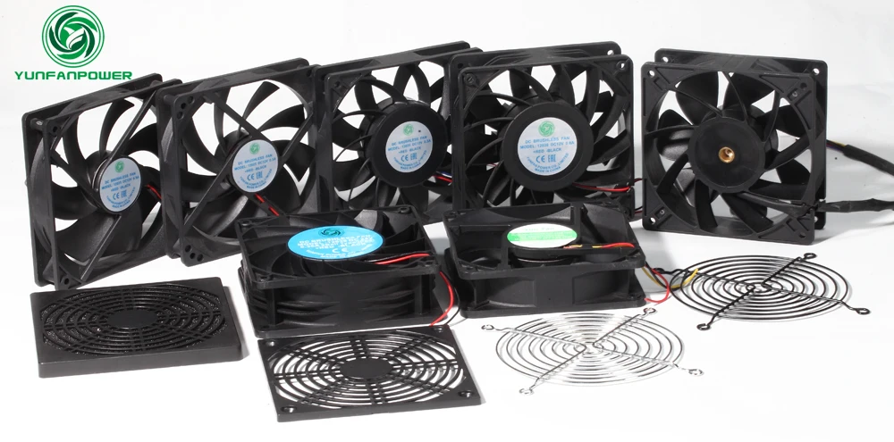 3000-4000RPM Speed DC Axial Fan 12V 12038 Brushless Cooling