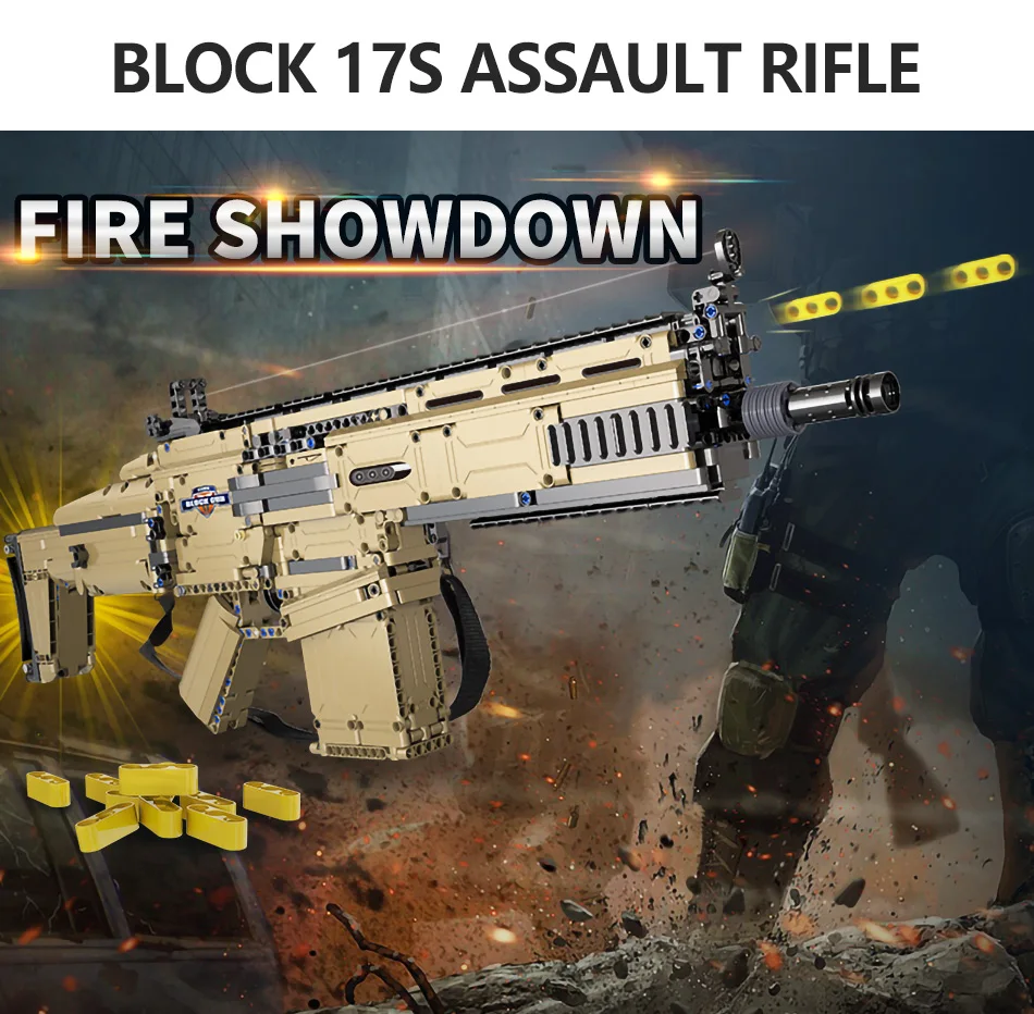 C81021 Cada SWAT Military WW2 Weapon Assault Rifle Models