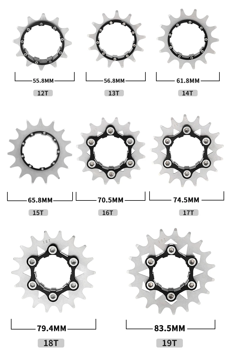 MUQZI MTB Single Speed Conversion Kit Single Speed Cassette 12t-22t ...